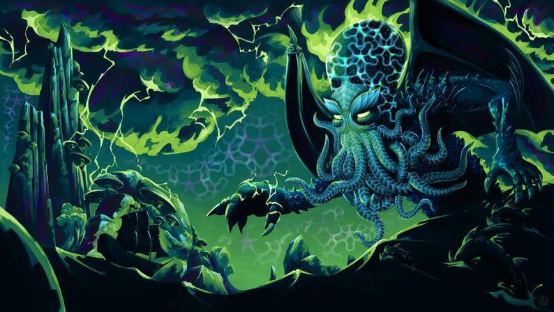 Electric Cthulhu Backdrop – GlobalSect