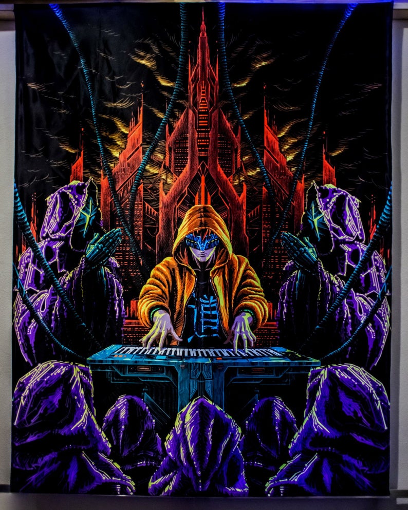 Cyber Temple Backdrop - GlobalSect